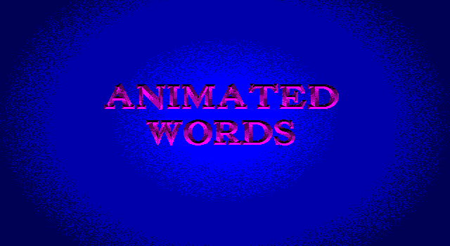 Animated Words – Retrogek
